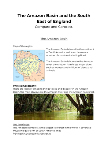 Year 5 Geography unit on South America | Teaching Resources