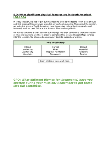 Year 5 Geography unit on South America | Teaching Resources