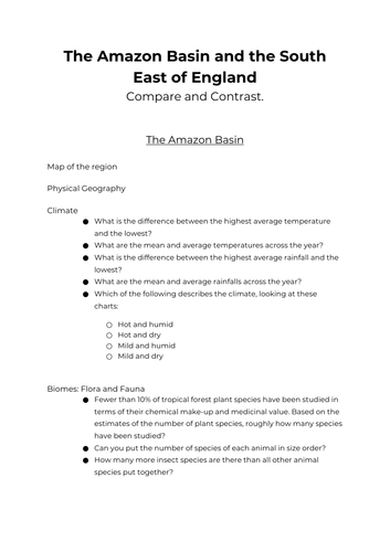 Year 5 Geography unit on South America | Teaching Resources
