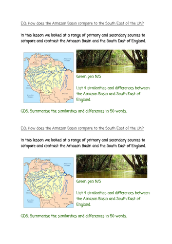 Year 5 Geography unit on South America | Teaching Resources
