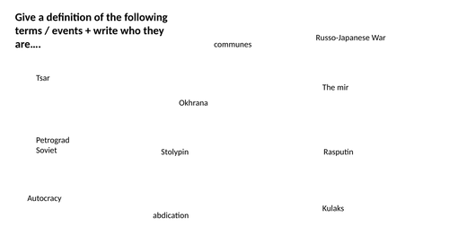 AQA GCSE History - Russia, 1894-1945 | Teaching Resources