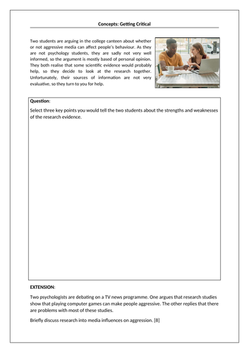 THE EFFECTS OF COMPUTER GAMES ON AGGRESSION [A-Level Psychology ...