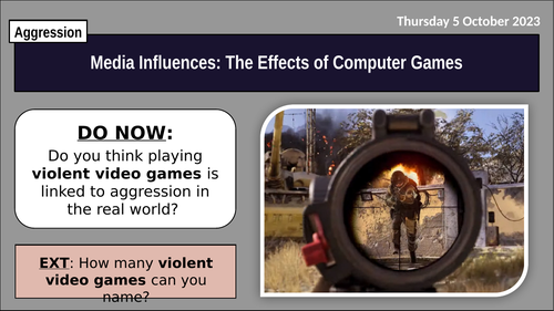 THE EFFECTS OF COMPUTER GAMES ON AGGRESSION [A-Level Psychology ...