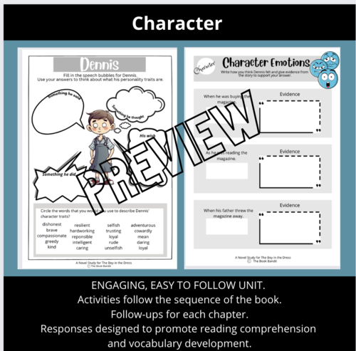 THE BOY IN THE DRESS by David Walliams NOVEL STUDY and READING ...