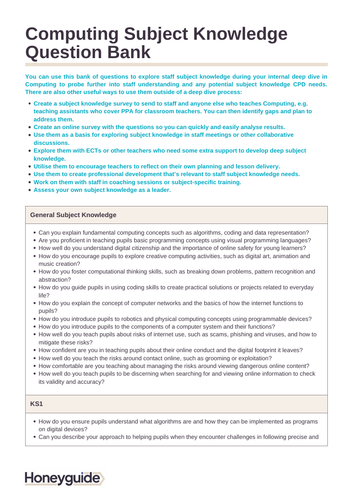 Computing Deep Dive Pack | Teaching Resources