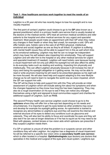 Component 2 PSA Walking Talking Mock | Teaching Resources