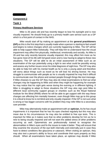 Component 2 PSA Walking Talking Mock | Teaching Resources