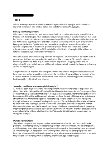 Component 2 PSA Walking Talking Mock | Teaching Resources