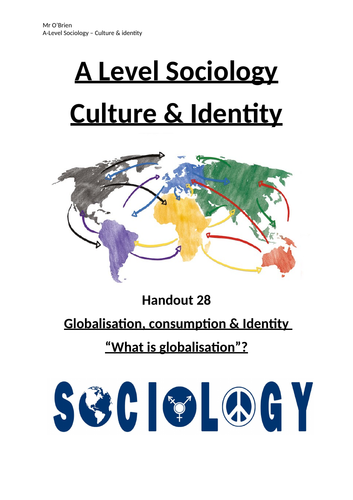 AQA A Level Sociology - Culture & Identity: Production, consumption ...