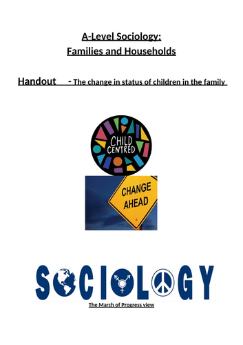 AQA A Level Sociology - Families & households: WHOLE TOPIC | Teaching ...