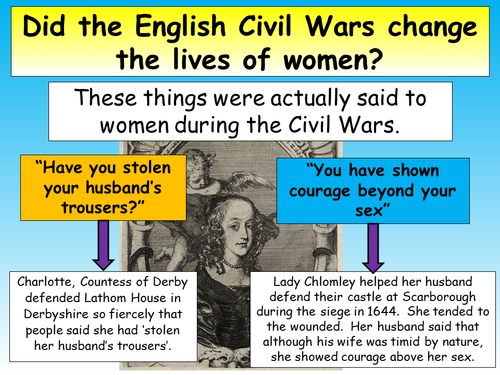 English Civil War Women | Teaching Resources