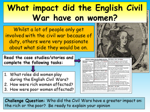English Civil War Women | Teaching Resources