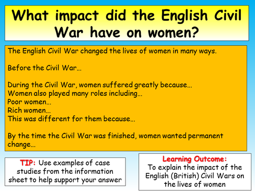 English Civil War Women | Teaching Resources