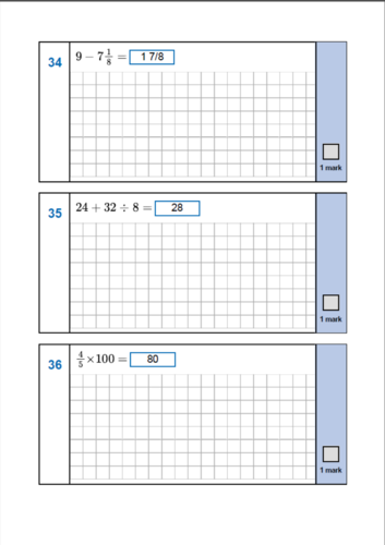 KS2 Maths - SATS Arithmetic Tests Standard & Short Version (Pack 3) New ...