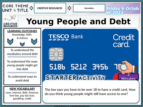 Young People and Debt | Teaching Resources
