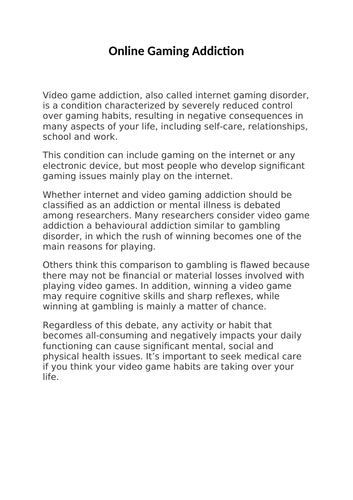 Risks of Online Gaming - PSHE | Teaching Resources