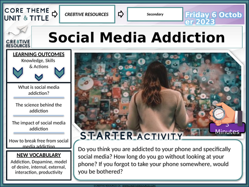 Social Media Addiction - PSHE | Teaching Resources