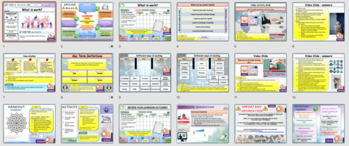 What is Work - Careers | Teaching Resources