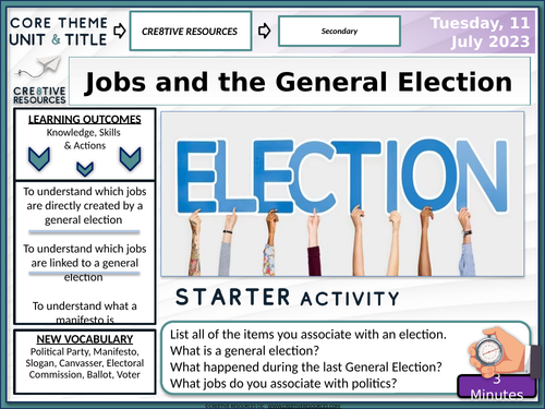 General Election 2024 Politics and Careers | Teaching Resources