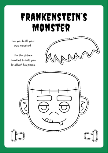 Halloween Build / Create Frankenstein's Monster Colour in and Make Art ...
