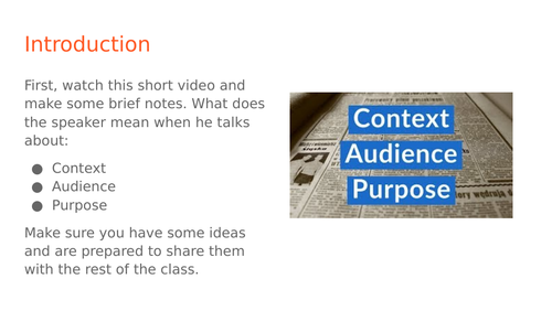 IB English B - An Introduction to Text Types SOW | Teaching Resources