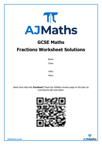 GCSE Maths | Fractions | Edexcel Foundation | Teaching Resources GCSE Maths | Fractions | Edexcel Foundation | Teaching Resources