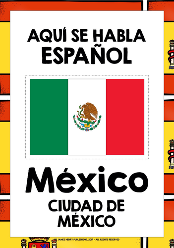 SPANISH-SPEAKING COUNTRIES POSTERS FLASHCARDS | Teaching Resources
