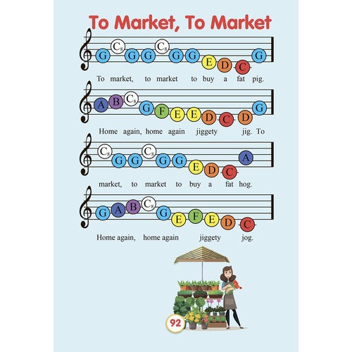 Big Color-Coded Songbook for 8 Note Bell Set: 78 Easy-to-Play Songs ...