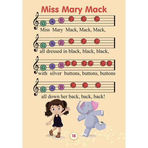 24 Color-Coded Songs for ChromaNotes Bell Set: Music for Beginners ...