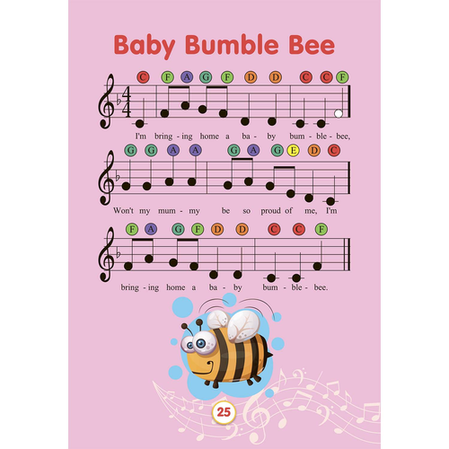 24 Color-Coded Songs for ChromaNotes Bell Set: Music for Beginners ...