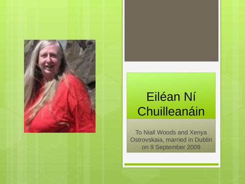 'To Niall Woods' by Eilean Ni Chuilleanain | Teaching Resources