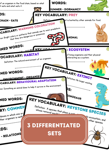 Animal Adaptations Vocabulary Game - Banned Words | Teaching Resources