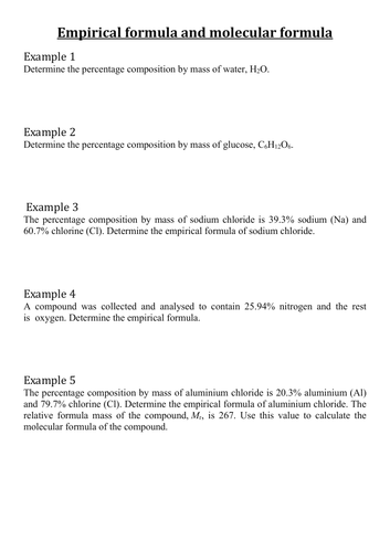 Structure 1 / IB Chemistry / Structure 1.4 (Including worksheets ...