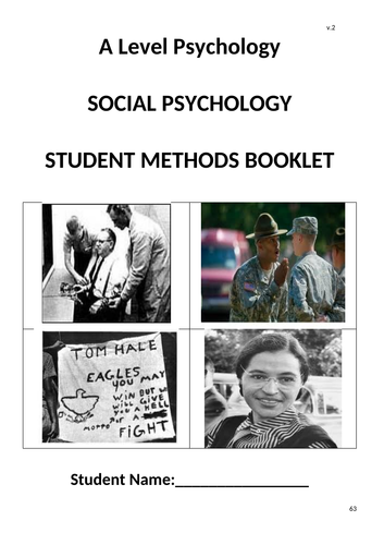 Self Report Data Social Psychology Research Methods A Level / iAL ...