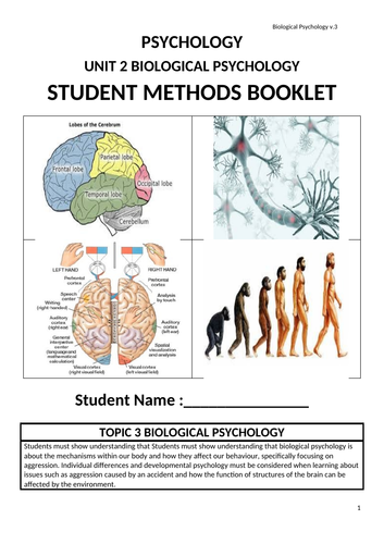 Biological Psychology Correlation & Brain Scanning Research Methods A ...