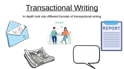 KS4 Transactional writing full SOW | Teaching Resources