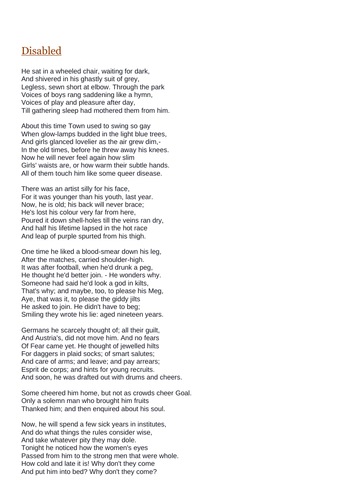 Editable Wilfred Owen Disabled Poetry Unit | Teaching Resources
