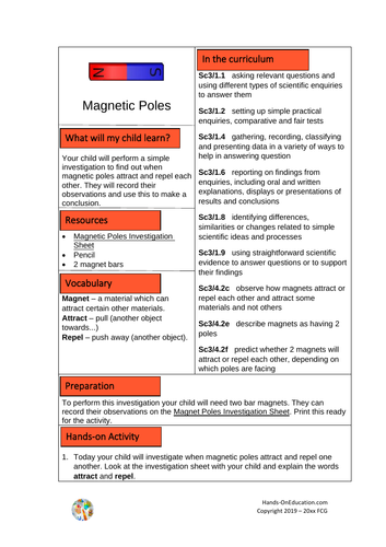 Forces and Magnets | Year 3/4 Activities | Teaching Resources