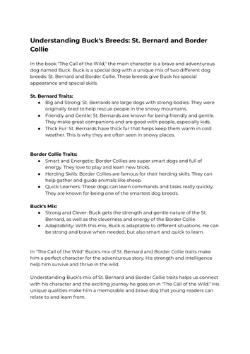 Call of The Wild - 14 Ready Made lessons -185 Slides - Novel Study ...