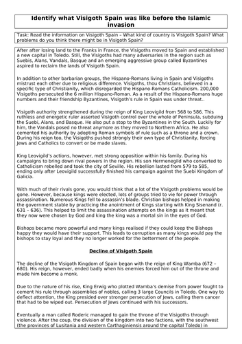 Islamic Invasion of Spain L3 | Teaching Resources