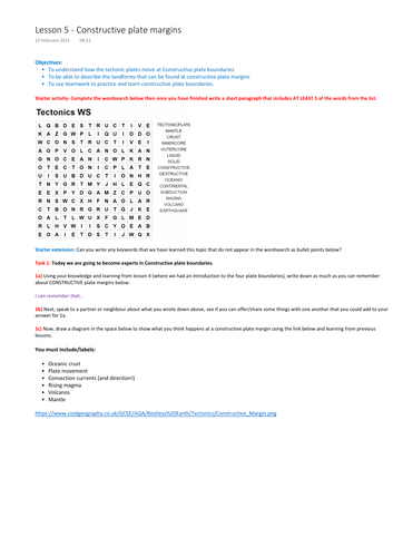 KS3 Geography:Tectonics and Hazards SoW / work booklet - volcanos ...