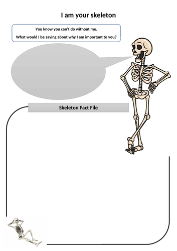 Create your own skeleton Fact File | Teaching Resources Create your own skeleton Fact File | Teaching Resources