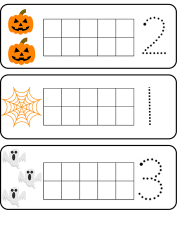 Halloween numbers to 10 | Teaching Resources