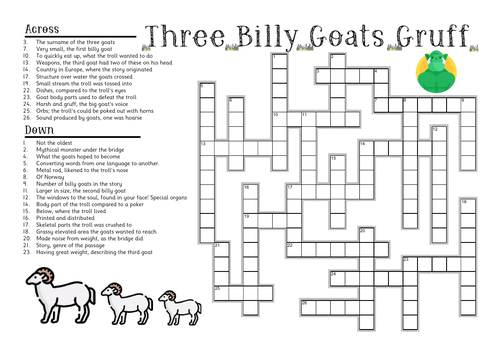Billy Goats Gruff Reading Worksheets | Teaching Resources
