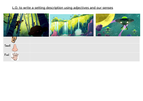 Setting description Year 2 Grandad's Island and Taking Flight ...
