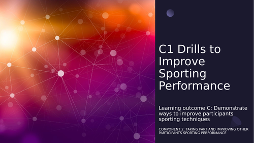 BTEC Tech Award Sport Component 2 - C2 Drills to Improve Performance ...