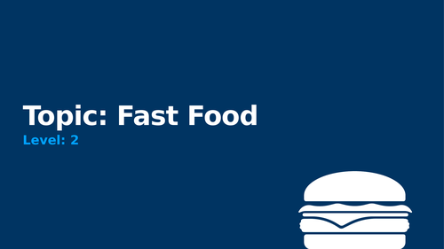 Fast Food | Teaching Resources