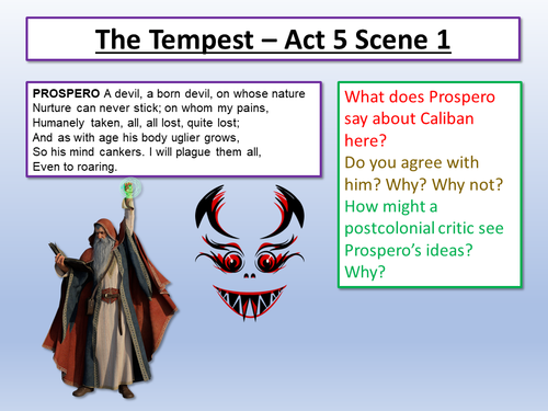 The Tempest Act 5 Scene 1 | Teaching Resources