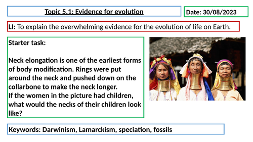 IB Biology (SL) Topic 5: Evolution and Biodiversity (Complete ...