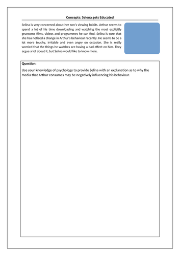 DESENSITISATION, DISINHIBITION AND COGNITIVE PRIMING [A-Level ...